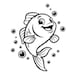 Happy Fish Svg Png: Cut Ready Digital Design for Cricut Silhouette - Etsy