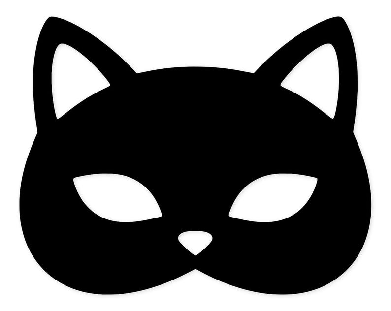 Cat Mask Icon Svg Png: Bold Design for Costume Fun - Etsy