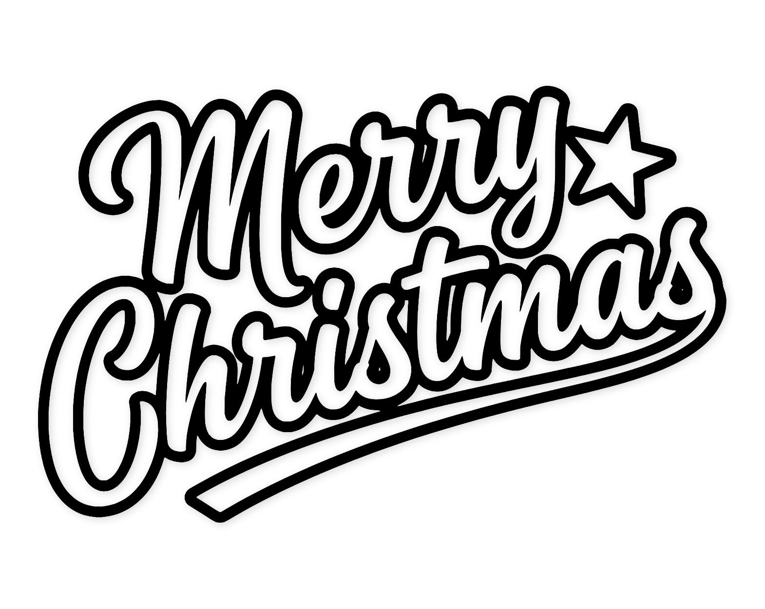 Merry Christmas Text Svg Png: Cut Ready Digital Design for Cricut ...