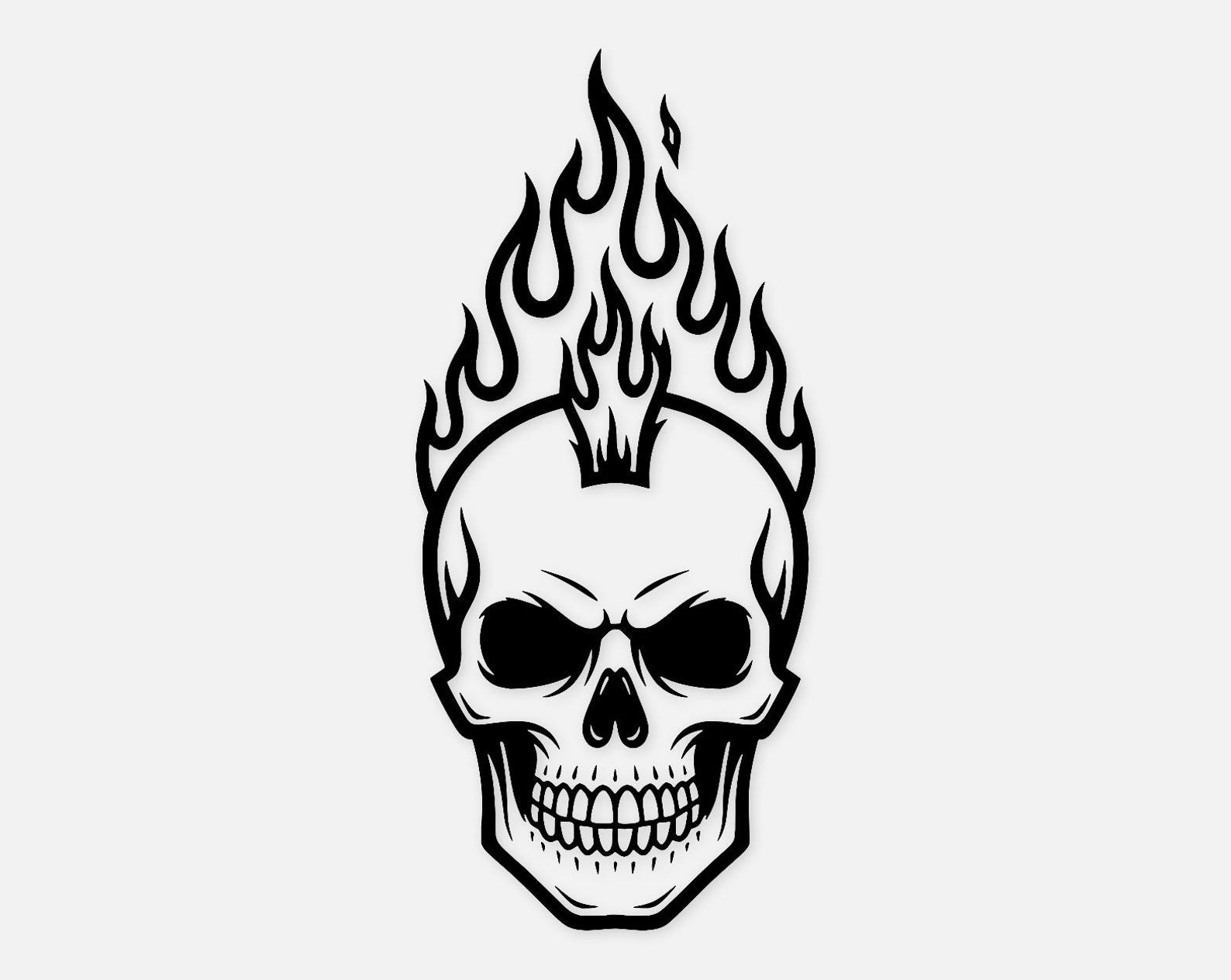 Rock 'N' Roll Skull Svg Png: Cut Ready Digital Design for Cricut ...