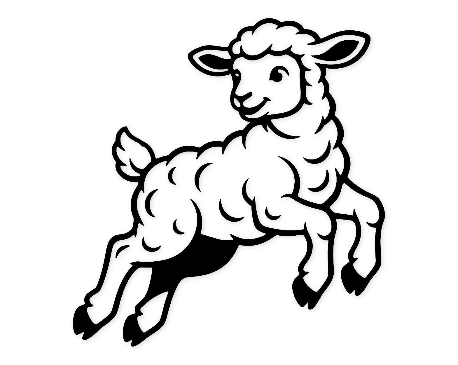 Playful Lamb Svg Png: Cut Ready Digital Design for Cricut Silhouette - Etsy