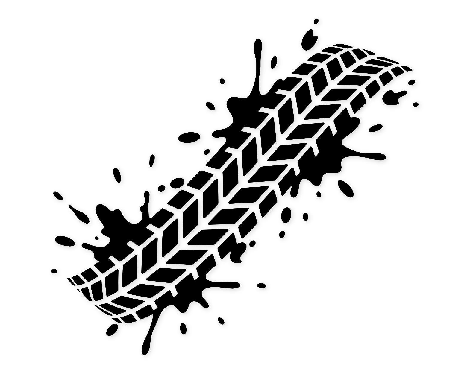 Muddy Tire Track Svg Png: Bold Design for Off-road Projects - Etsy