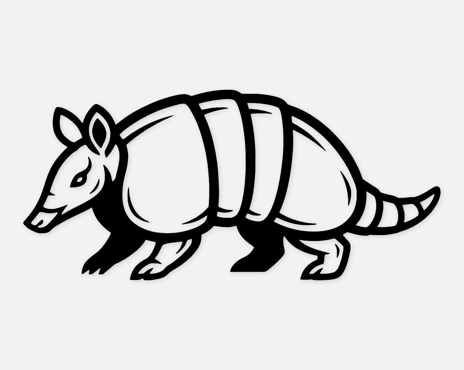 Armadillo Outline Svg Png: Bold Design for Cricut - Etsy