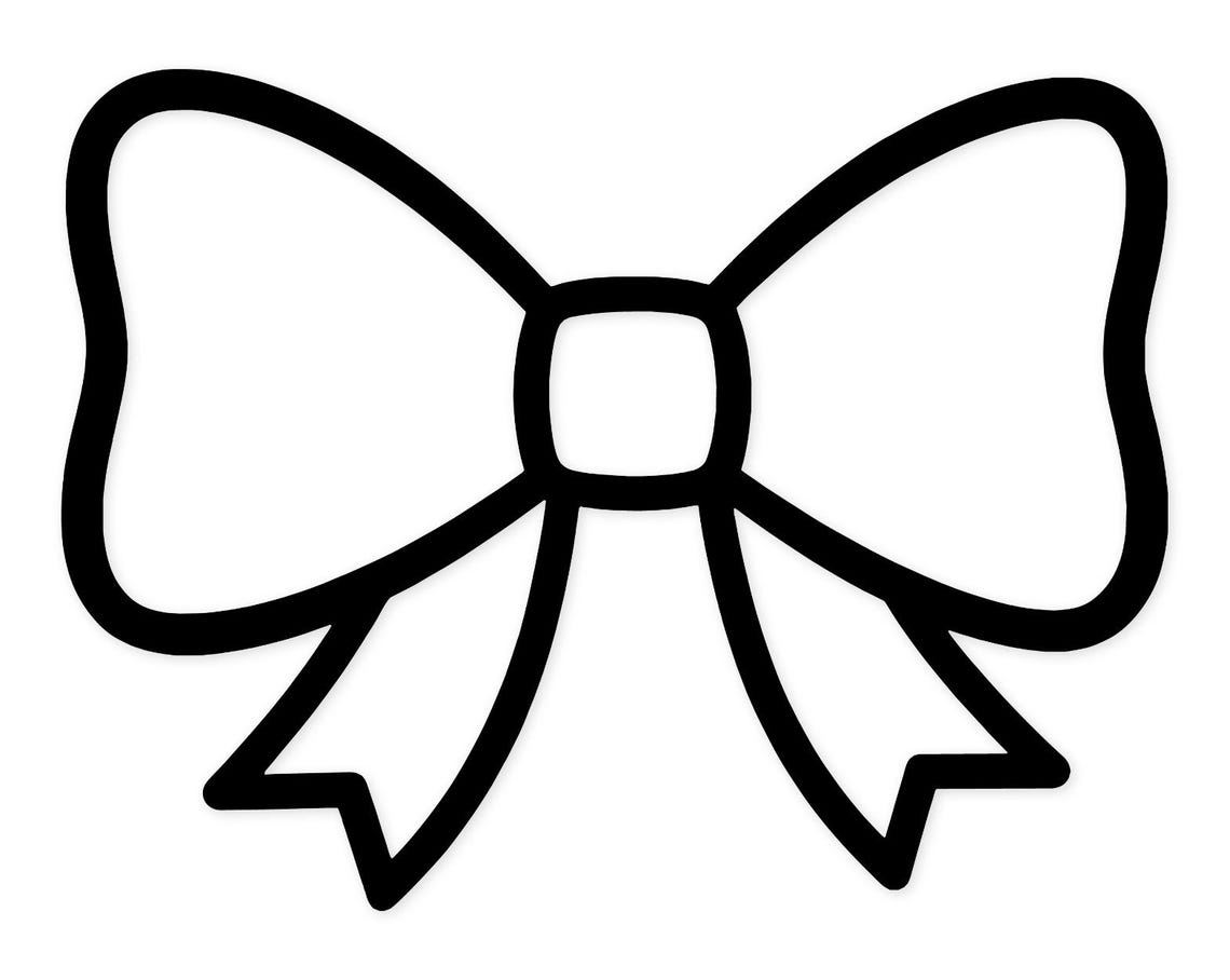 Bow Icon Svg Png: Minimalist Design for Crafts - Etsy
