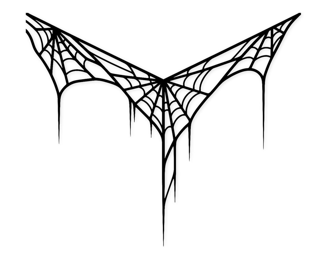 Cobweb Corner Svg Png: Cut Ready Digital Design for Cricut Silhouette ...
