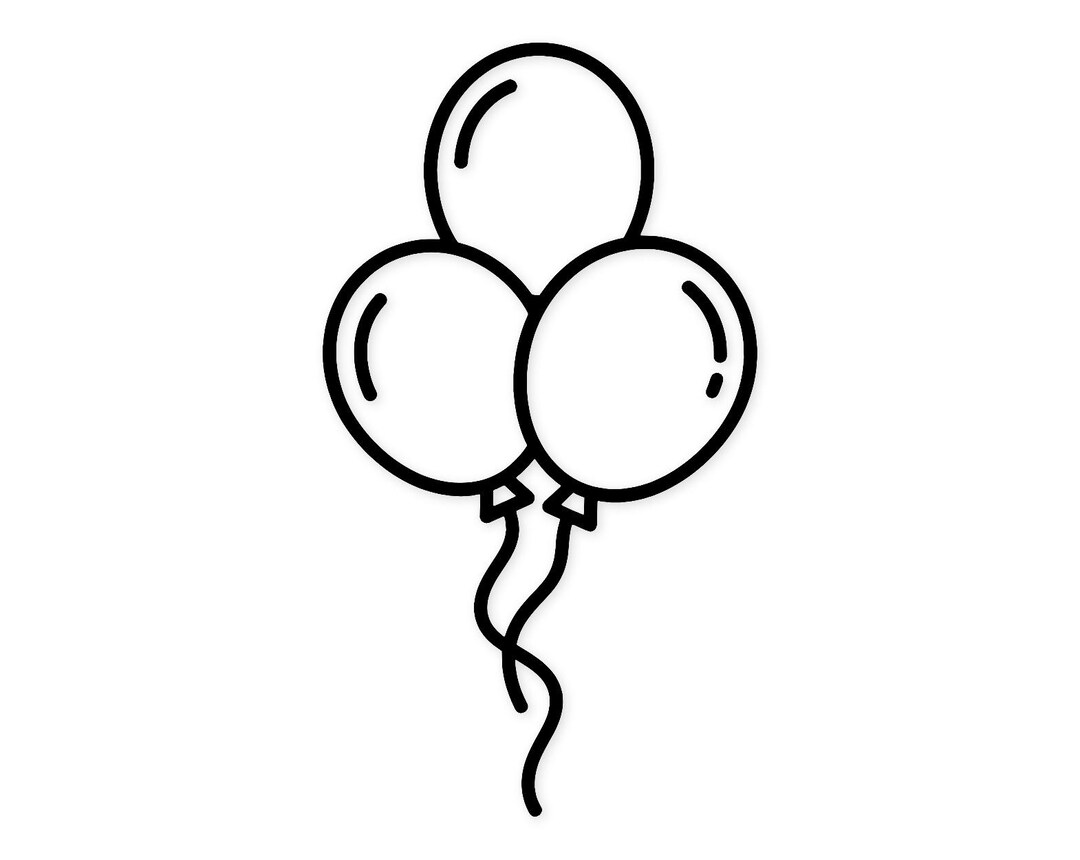 Floating Cluster Svg Png: Bold Outline Design for Cricut - Etsy