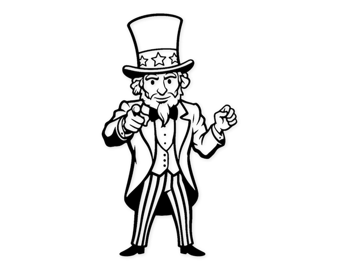 Uncle Sam Svg Png: Cut Ready Digital Design for Cricut Silhouette - Etsy