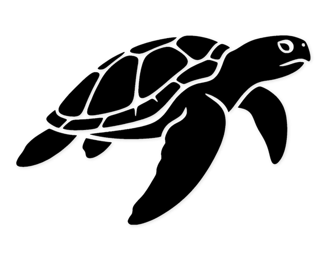 Sea Turtle Svg Png: Minimalist Digital Design for Stickers - Etsy
