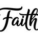 Faith Typography Svg Png: Hand-lettered Design for Crafts - Etsy