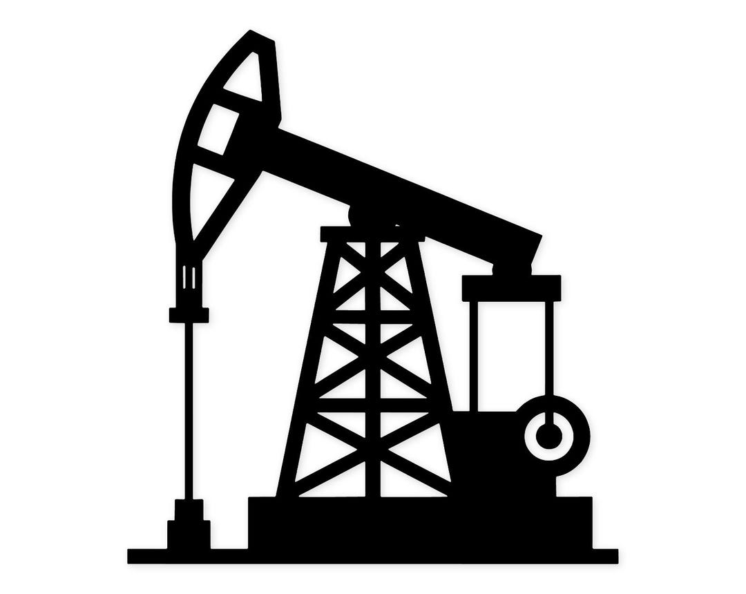 Oil Derrick Silhouette Svg Png: Cut Ready Digital Design for Cricut ...