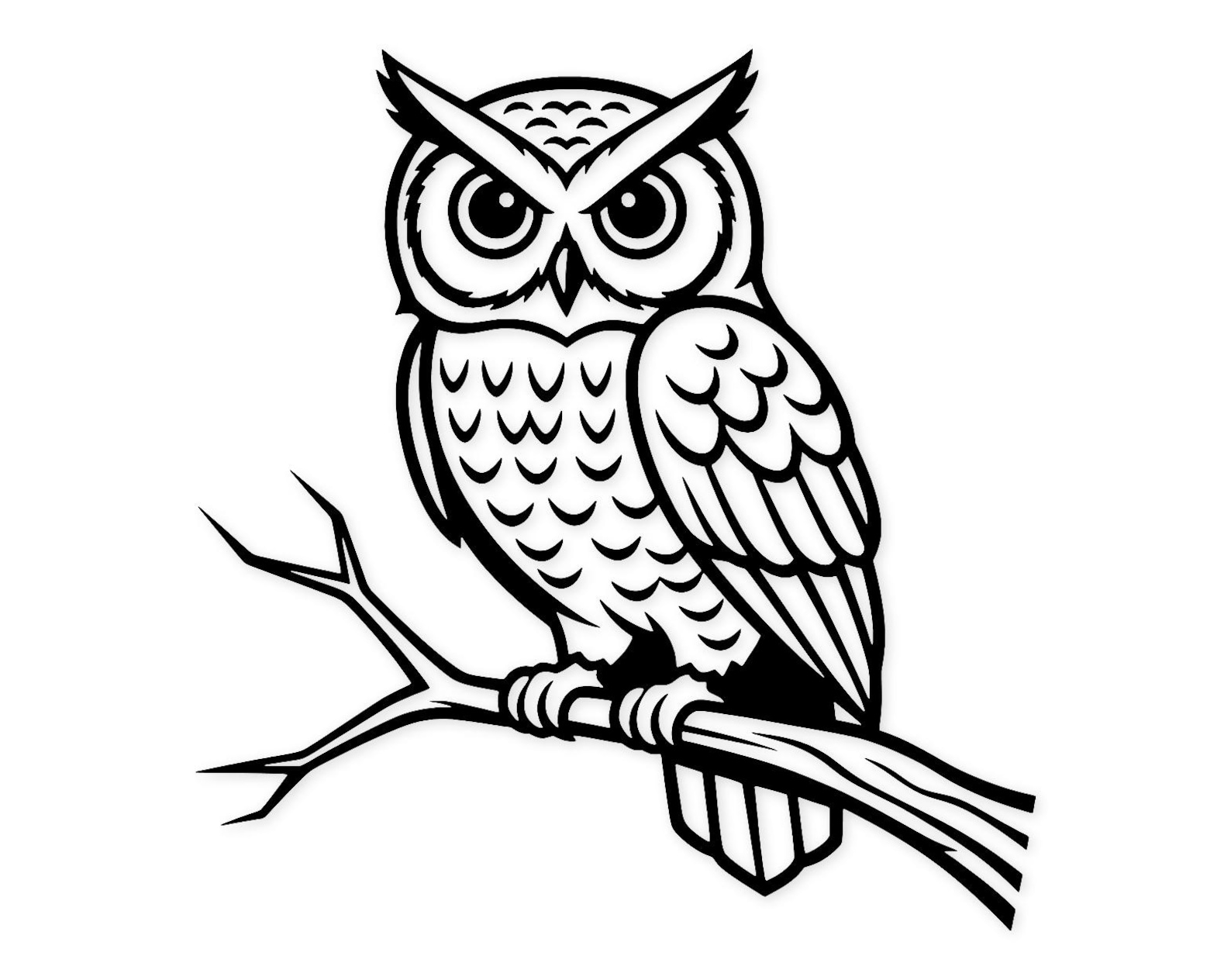 Eerie Owl Svg Png: Cut Ready Digital Design for Cricut Silhouette - Etsy
