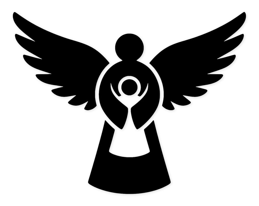 Guardian Angel Outline Svg Png: Cut Ready Digital Design for Cricut ...