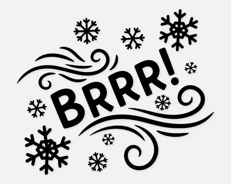 Brrr! Typography Svg Png: Cut Ready Digital Design for Cricut ...