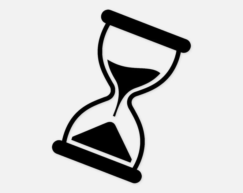 Hourglass Timer Svg Png: Cut Ready Digital Design for Cricut Silhouette ...