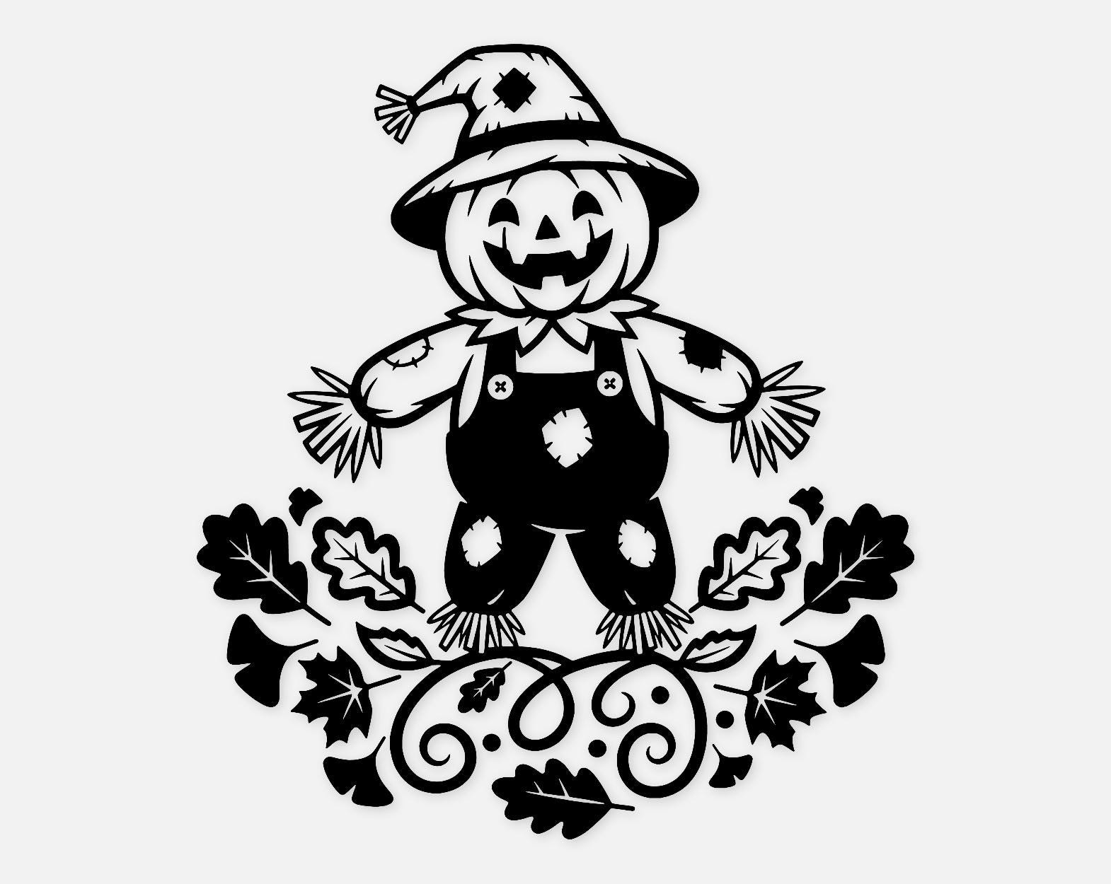 Scarecrow's Autumn Svg Png: Cut Ready Digital Design for Cricut ...