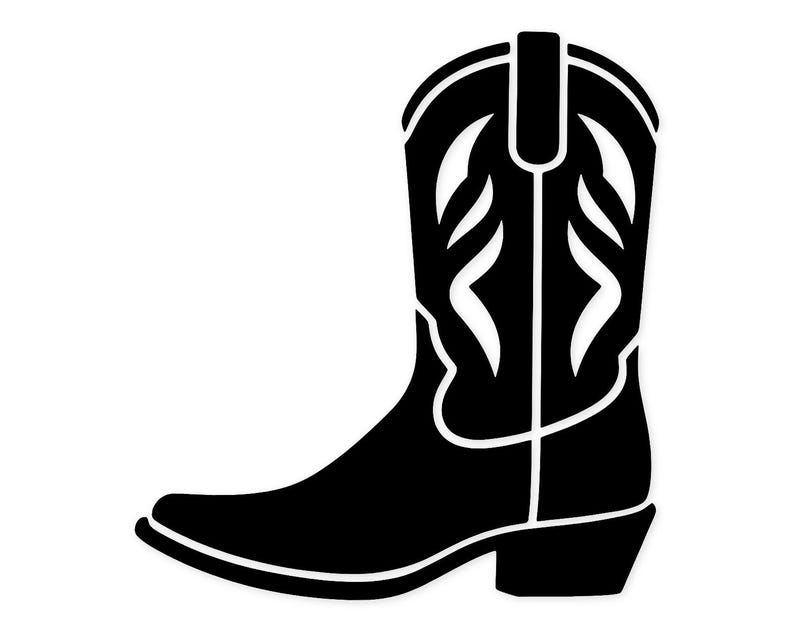 Cowboy Boot Silhouette Svg Png: Cut Ready Digital Design for Cricut ...