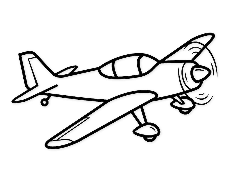 Airplane Outline Svg Png: Bold Clean Design for Cricut Projects - Etsy