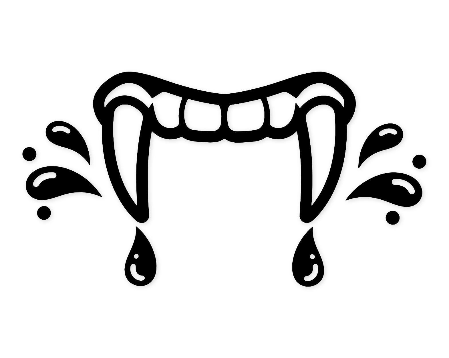 Vampire Fangs Svg Png: Cut Ready Digital Design for Cricut Silhouette ...