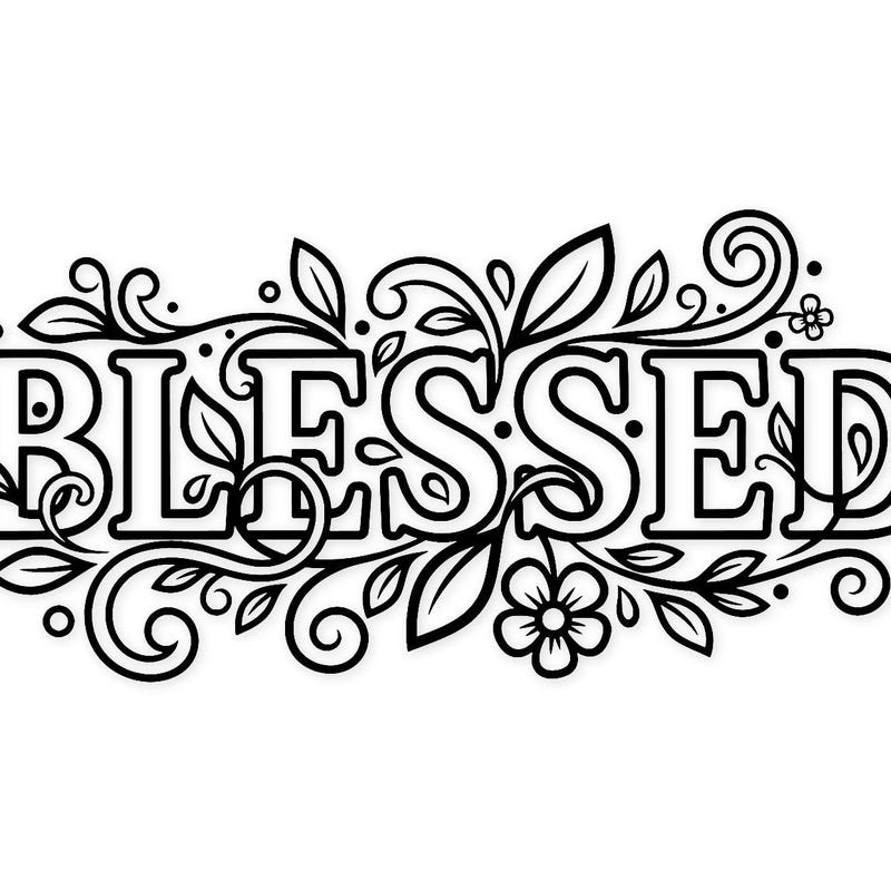 Blessed Svg - Etsy