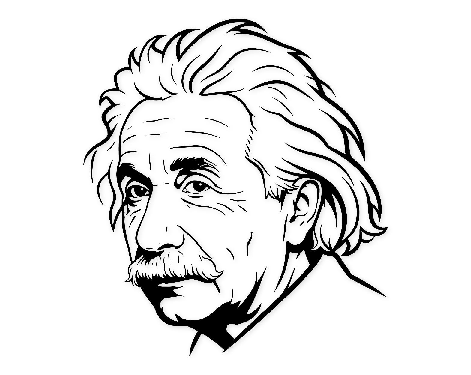 Albert Einstein Drawing Easy