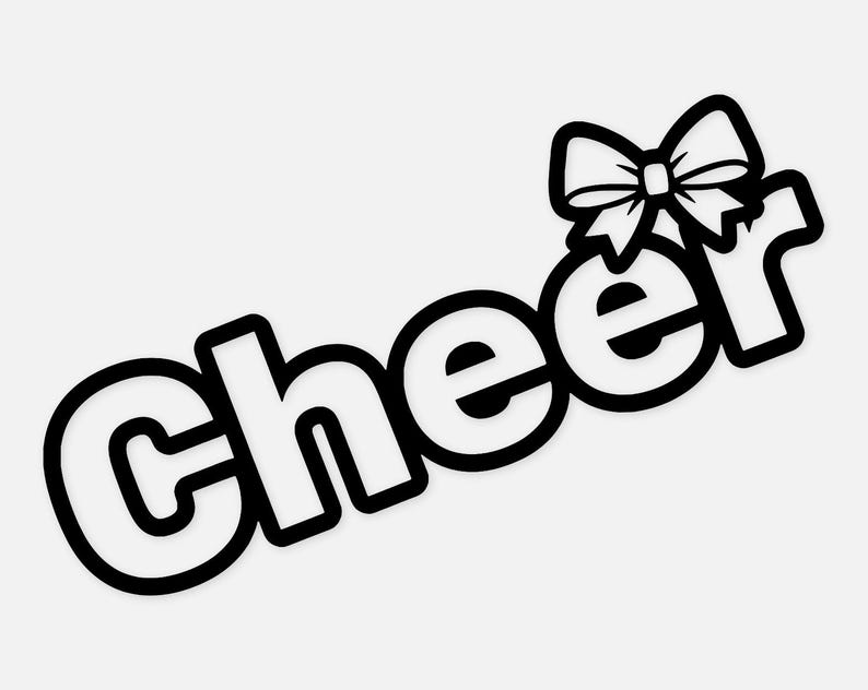 Cheer Svg Png: Bold High Contrast Cut File for Crafting - Etsy