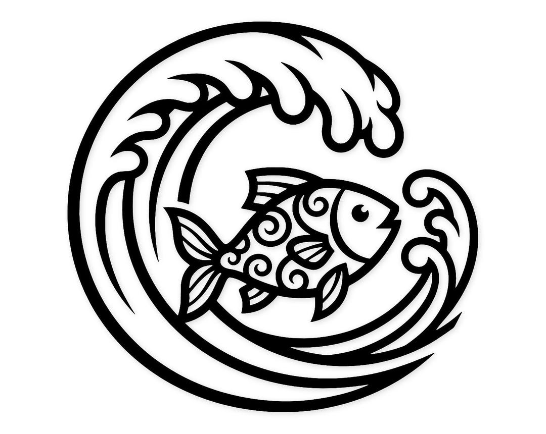 Fanciful Fish Svg Png: Whimsical Design for T-shirts - Etsy