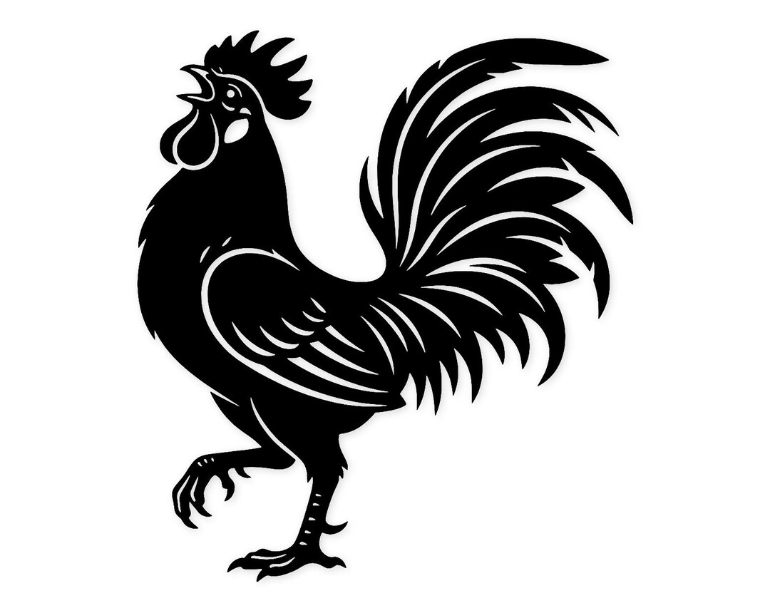 Silueta de gallo SVG PNG: Diseño digital listo para cortar para Cricut ...
