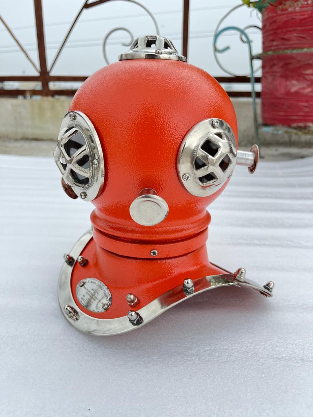 Handmade Mark V Diving Helmet Replica – 8” | Vintage Marine Brass ...