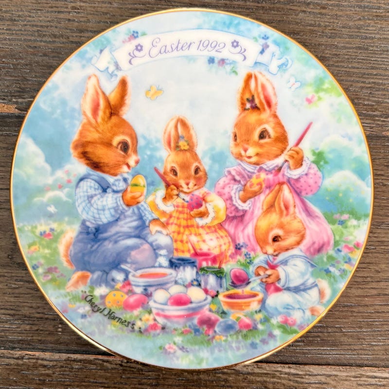 Easter Collector Plate - Etsy