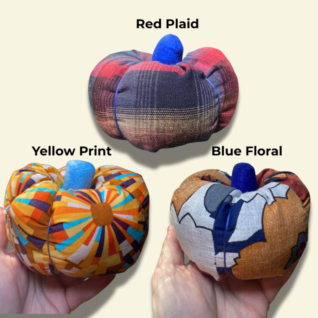 Medium Handmade Fabric Pumpkin: Cottagecore Fall Decor - Etsy