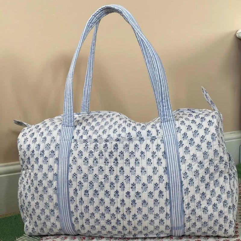 Quilted Bags Block Printed - Etsy UK