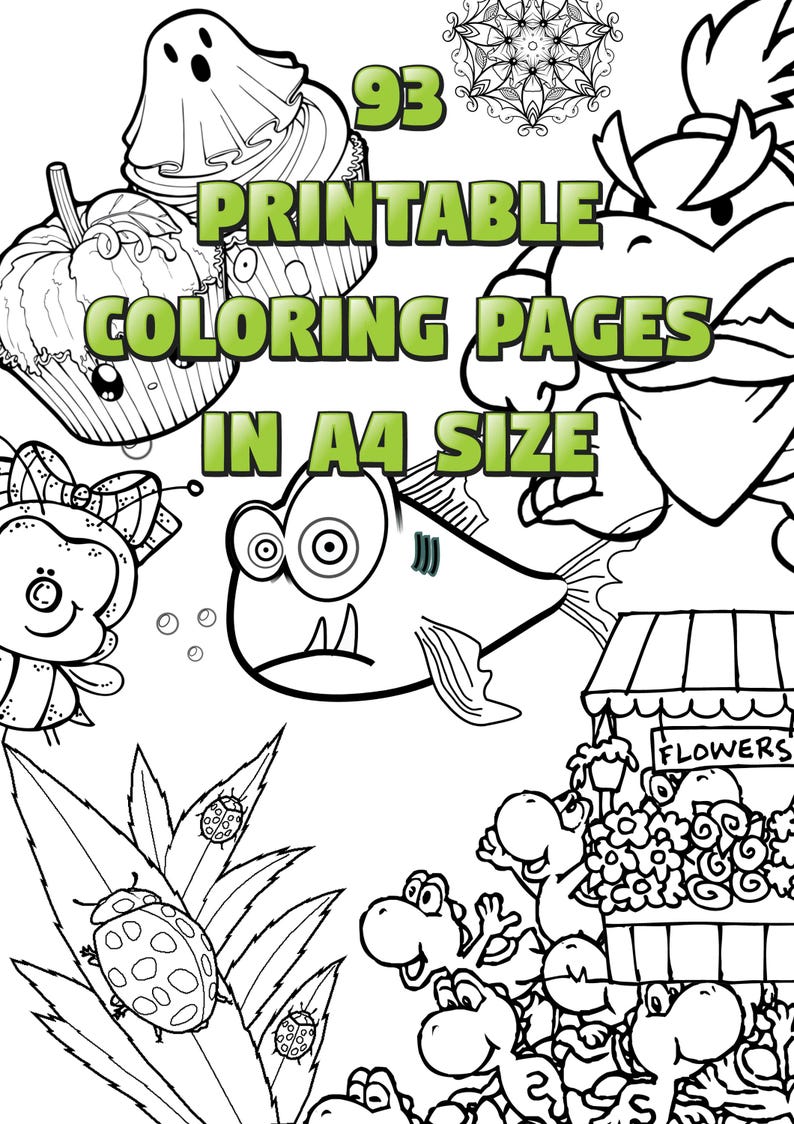 60 + 93 Printable Premium Colouring Pages in High Quality PLUS - Etsy