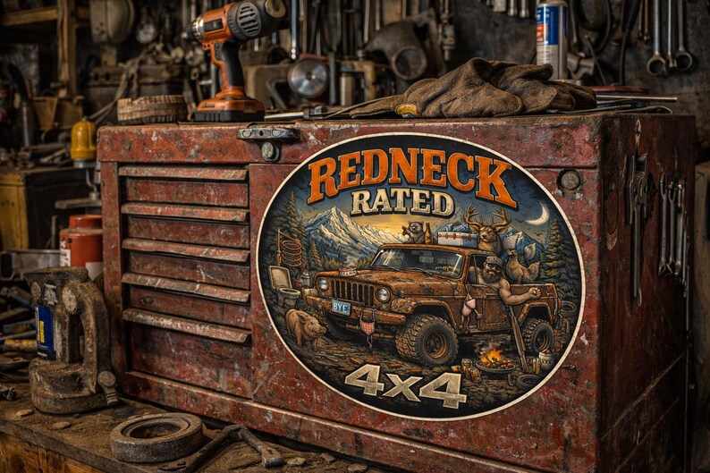 Redneck Rated 4x4 PNG | Country Truck Shirt Design | Funny Redneck ...