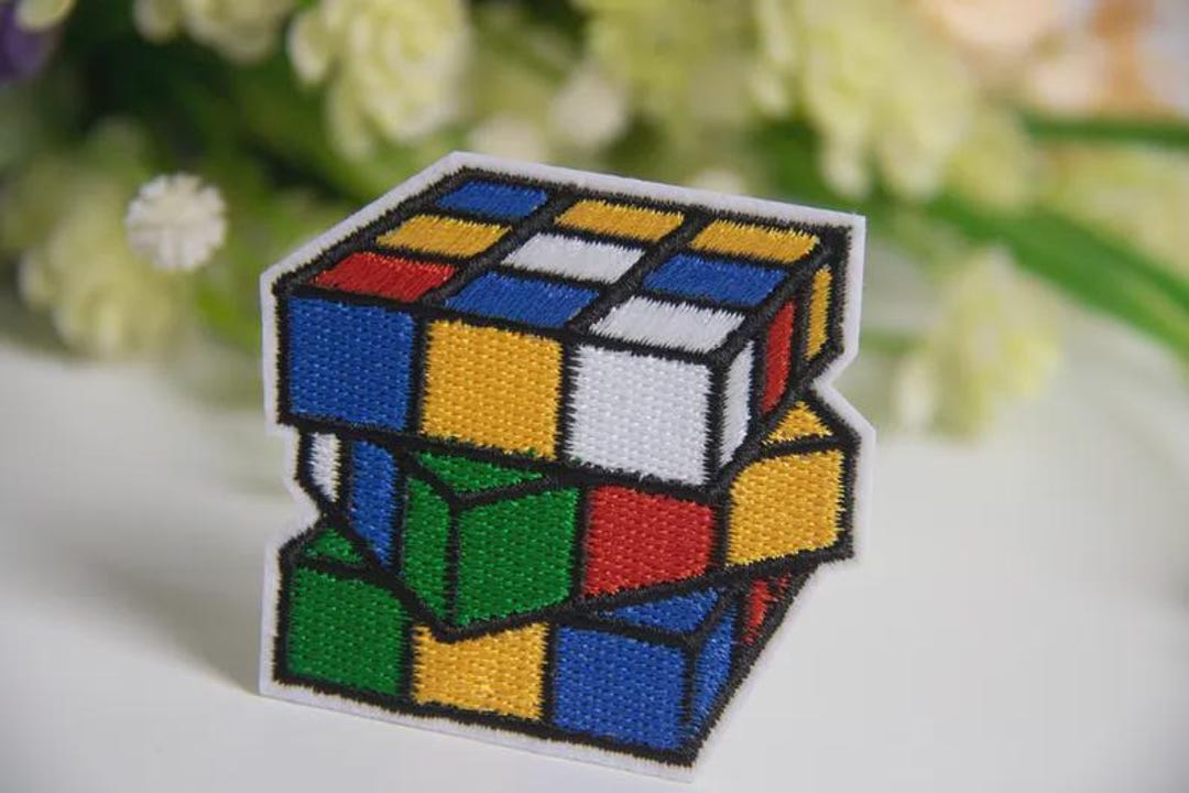 Rubik's Cube Patch, Game Patch, Iron on Patch, Embroidered Patch, Funny ...