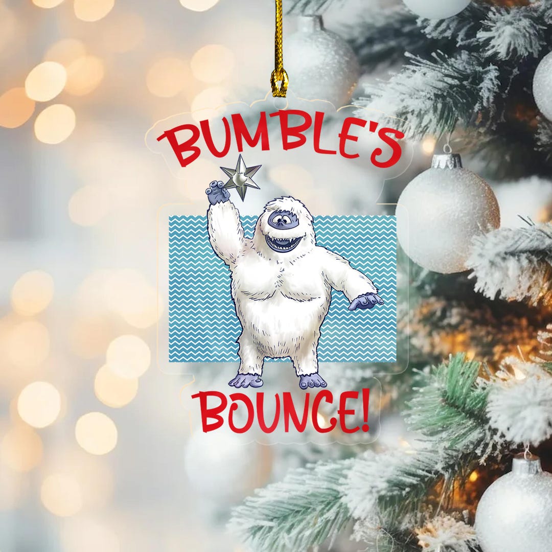 Bumble's Bounce Snow Monster Christmas Acrylic Ornament, Rudolph the ...