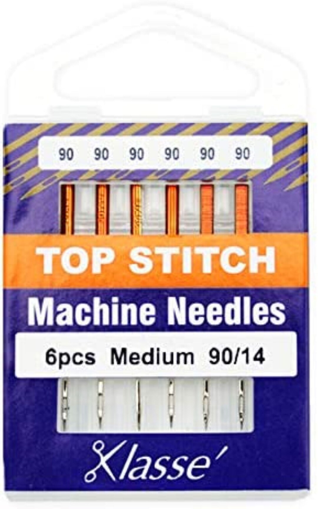 Klasse Machine Needles Topstitch Needles Size 90/14 - Precision ...