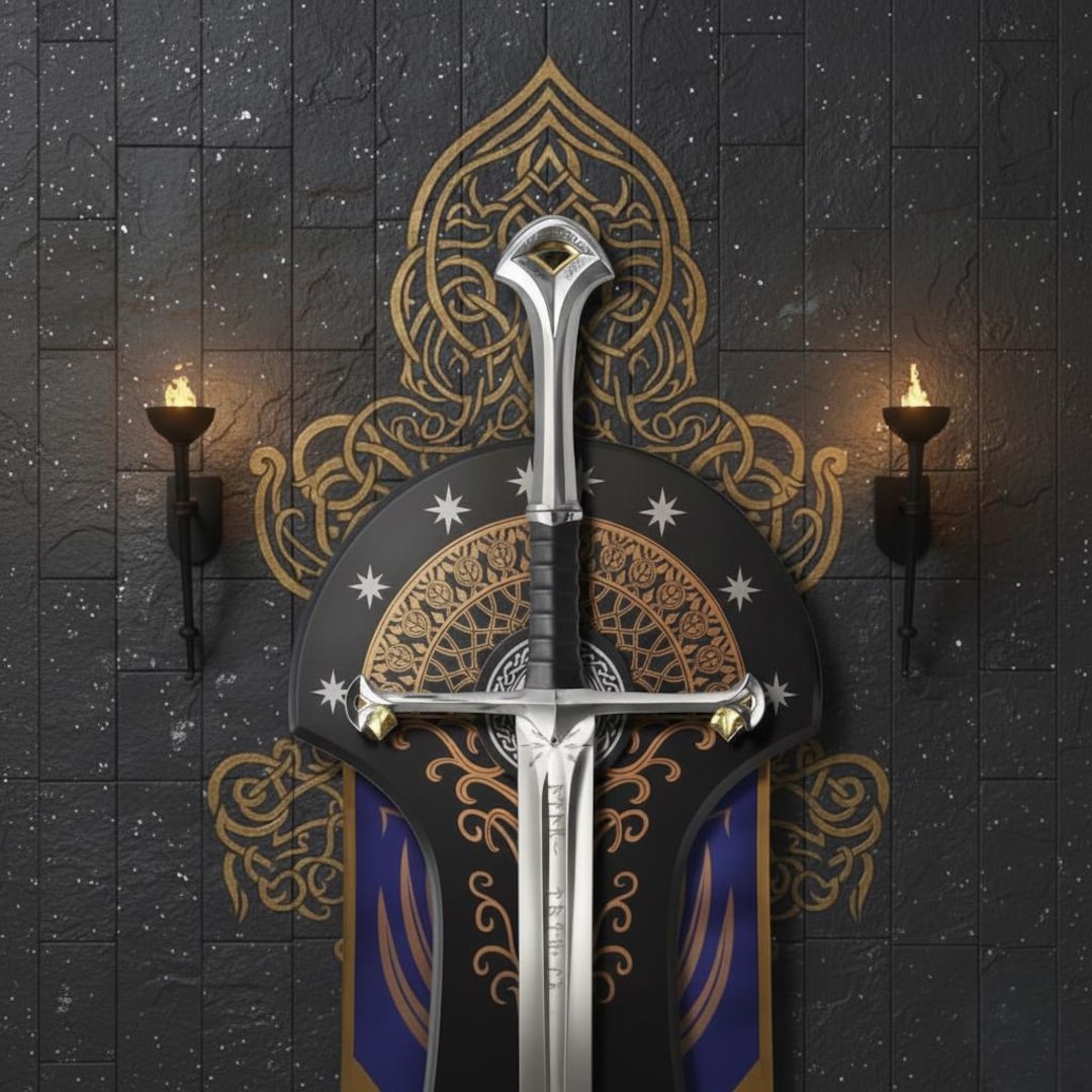 King Aragorn Handmade Sword Replica | Stainless Steel Fantasy Cosplay ...