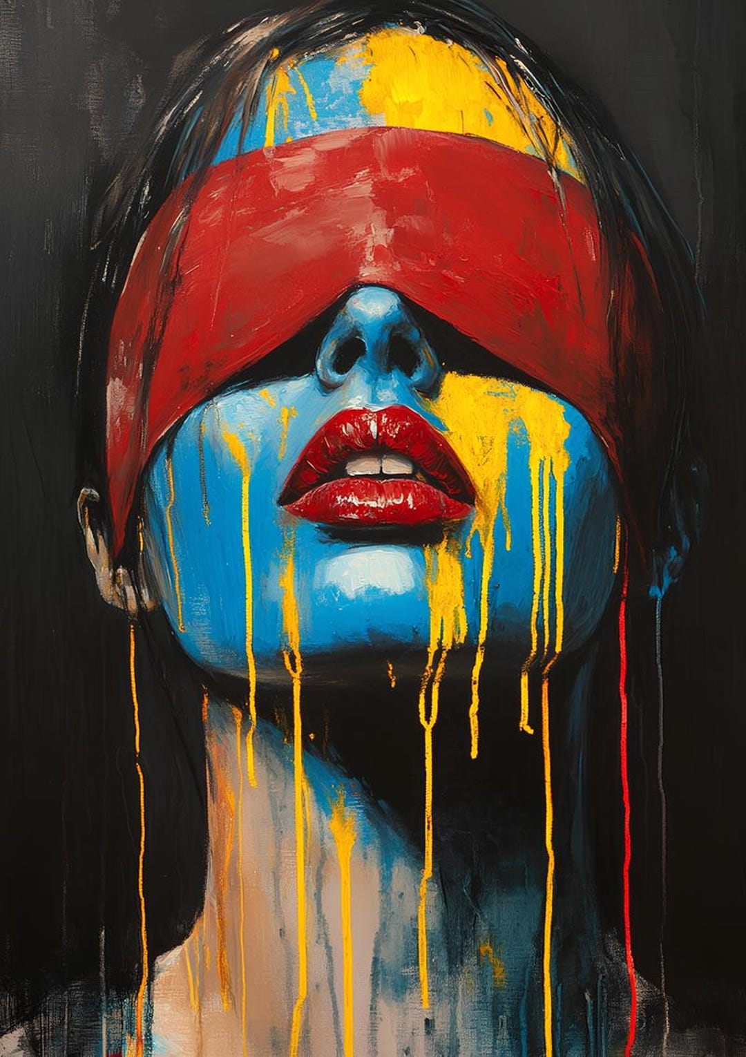 Vibrant Blind Emotion - Digital Poster for Self-printing, 59.4 × 84.1 ...