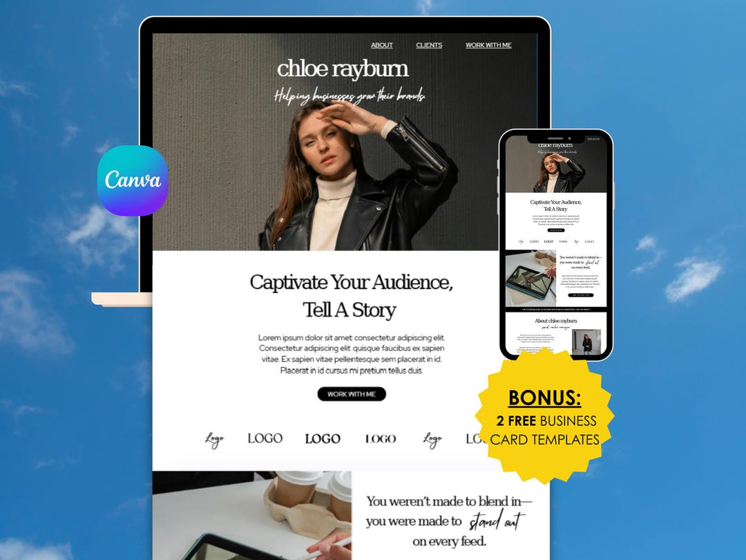Clean, Modern Website Portfolio for Social Media Managers + UGC ...