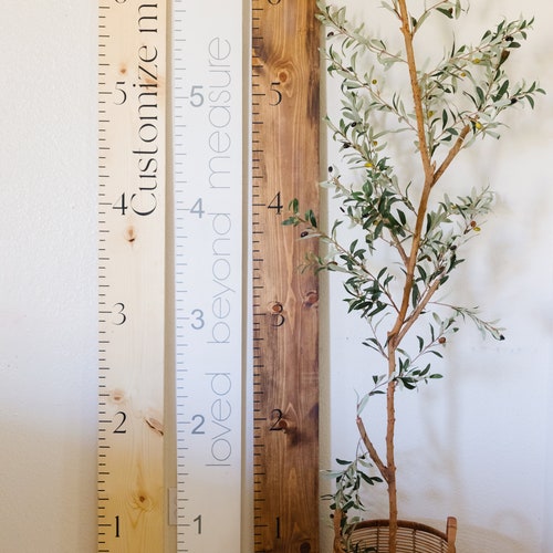 Giant Personalized Measuring Stick Growth Chart Wooden Growth - Etsy
