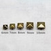 200 Pcs Pyramid Studs Rivets - 8 Size BRONZE Punk Rock DIY Rivet Spike ...