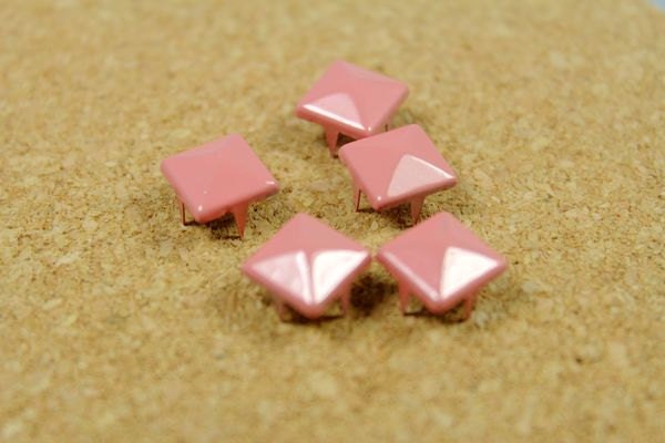 100 Punk Rock Pyramid Rivets: 9mm Square Studs for DIY Crafts - Etsy