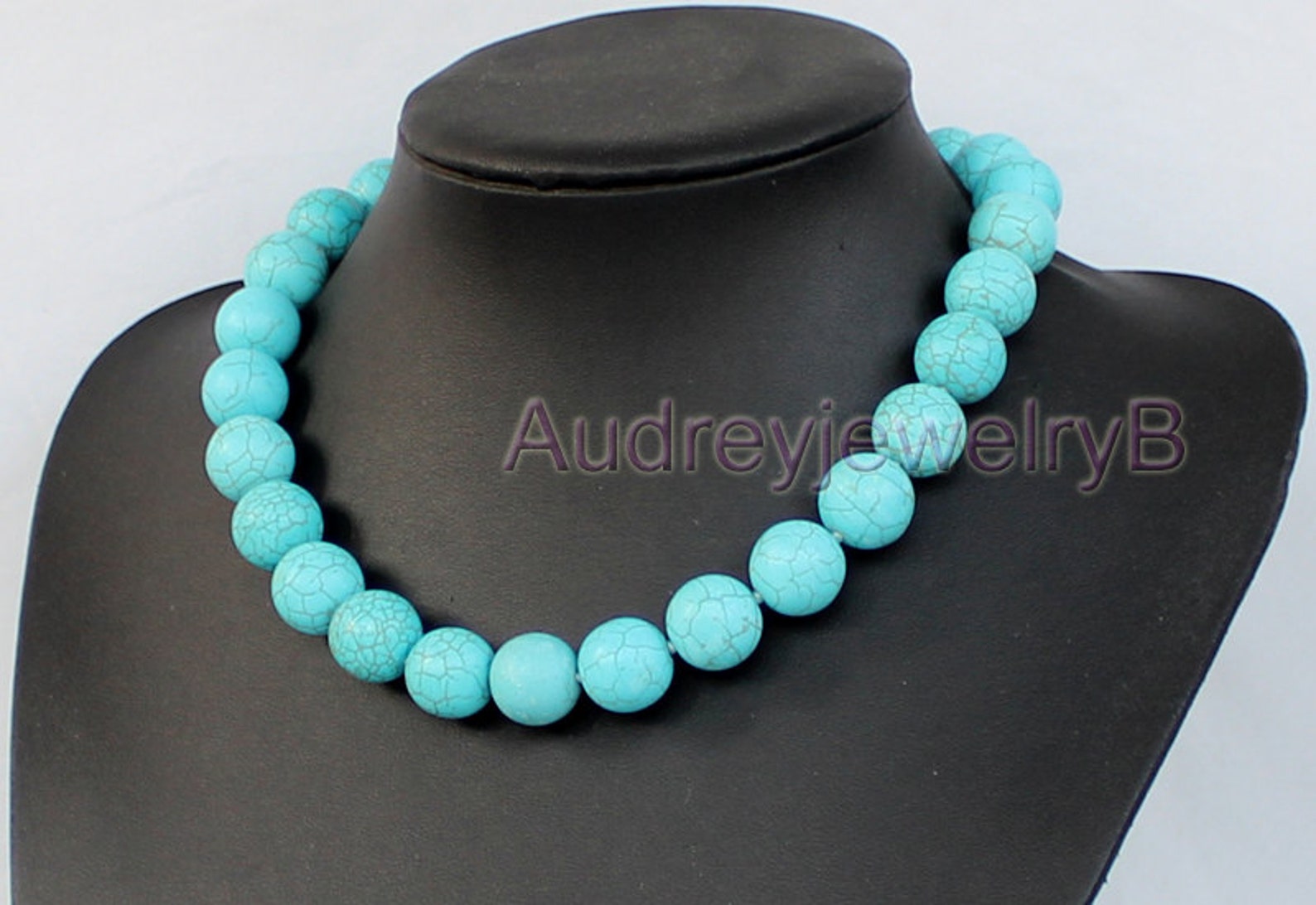 Turquoise Necklace Turquoise Bead Necklace Wedding Necklace Etsy