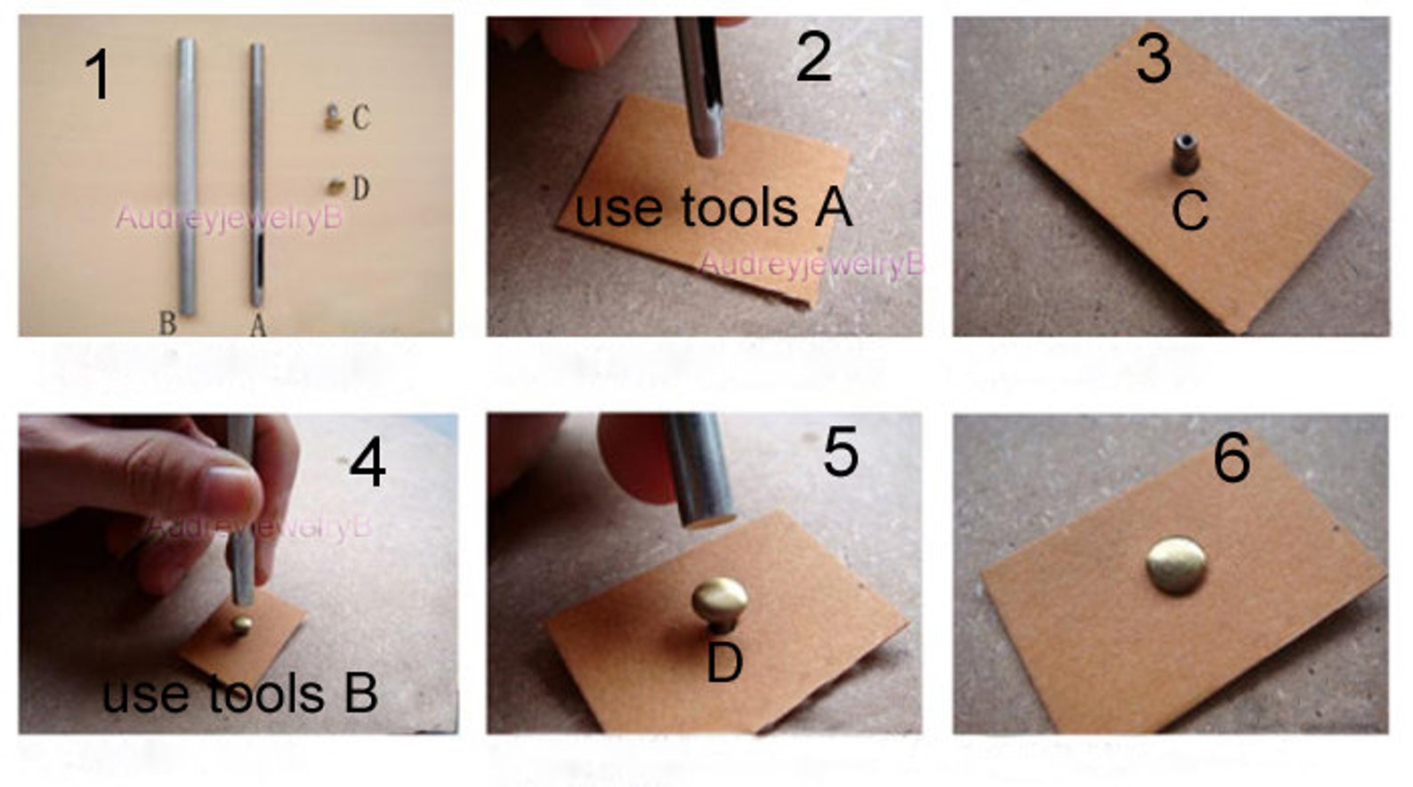 3 Pcs/set DIY Installation Punch Bullet Install Necessary Tools - Etsy