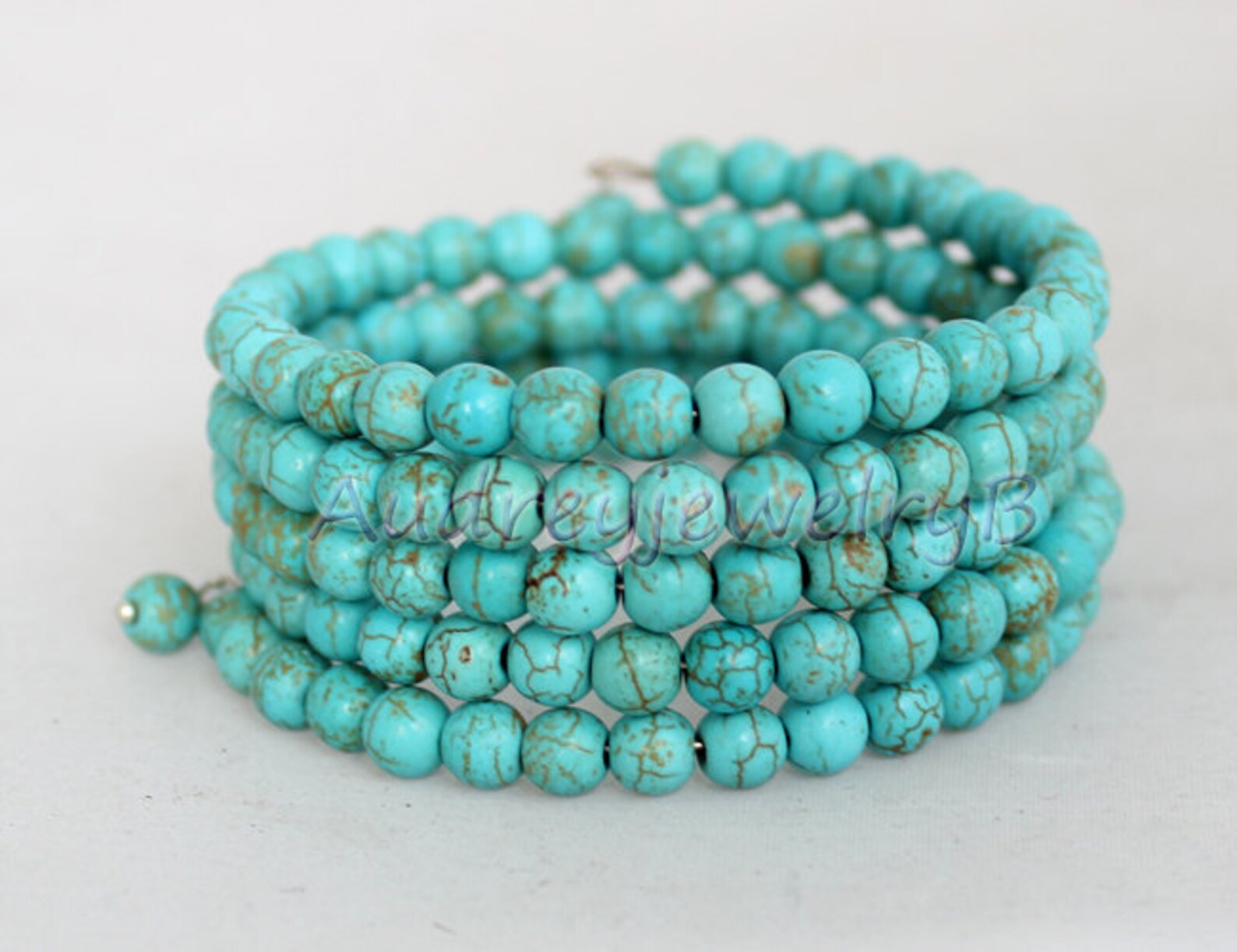 5 Wrap Turquoise Bracelet Turquoise Wrap Bracelet Turquoise | Etsy
