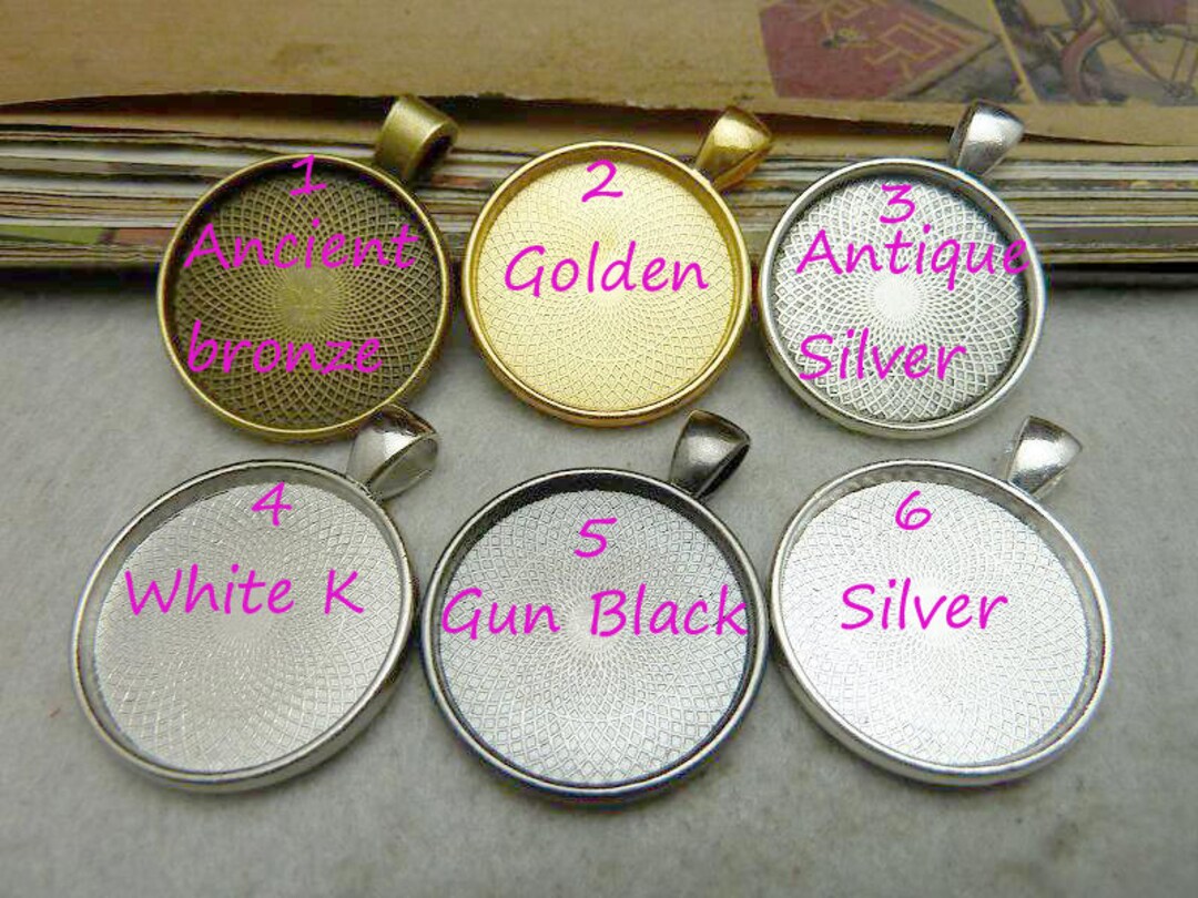 10 Pcs 27x35 Antique Silver-plated Cameo Cabochon Base - Etsy