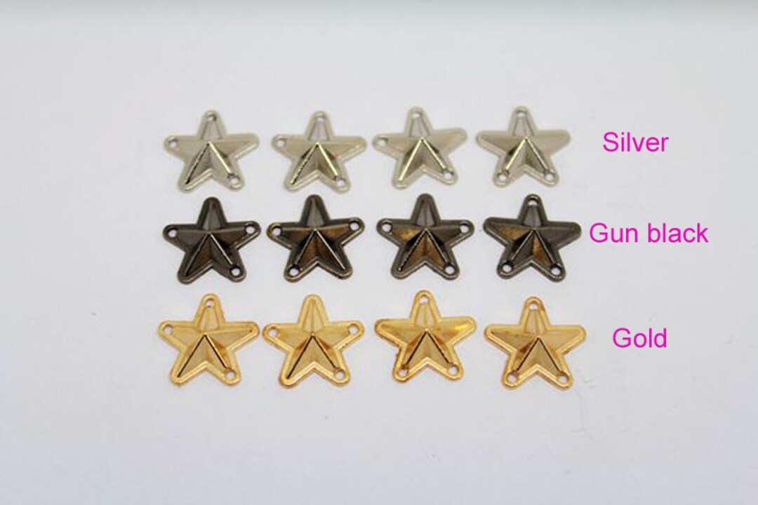 10set/15mm Hand Sewn Five-pointed Star Studs Rivets DIY Rivet - Etsy