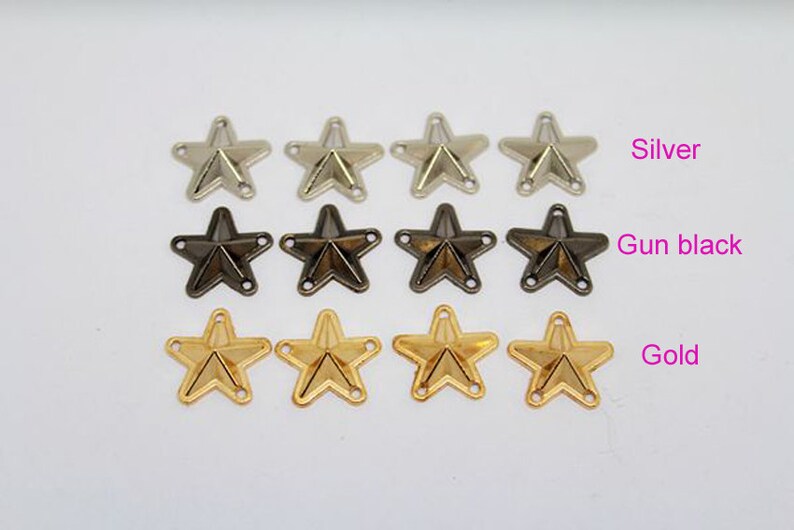 10set/15mm Hand Sewn Five-pointed Star Studs Rivets DIY Rivet | Etsy
