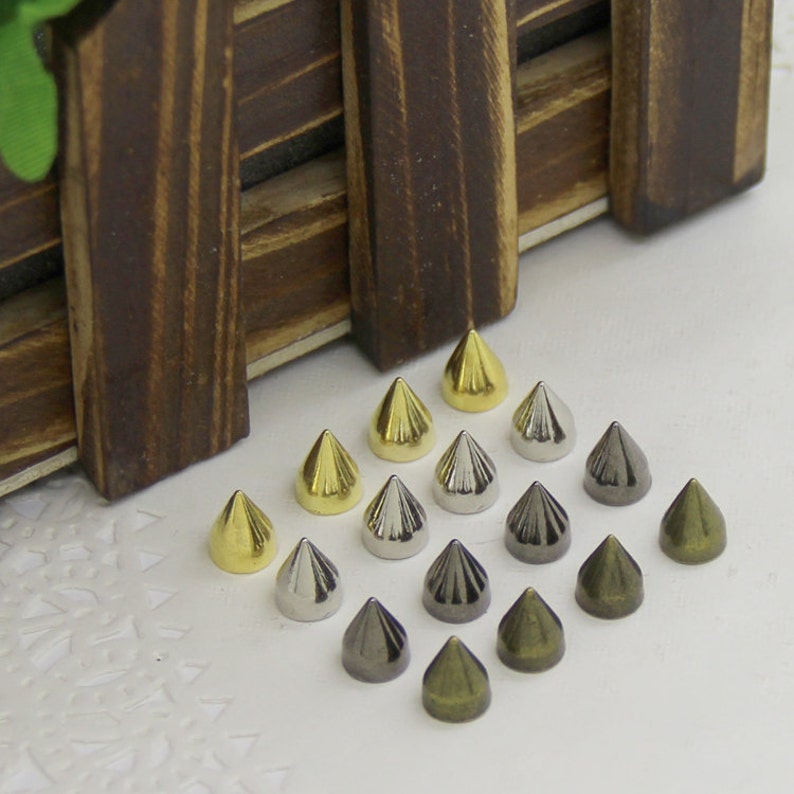 30 Sets Sew on Glue on Rivets Studs Metal Bullet Stud - Etsy