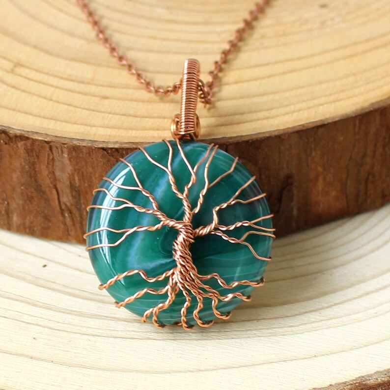 Hand-woven Wire Wrapped Lucky Tree Pendant Copper Pendant | Etsy